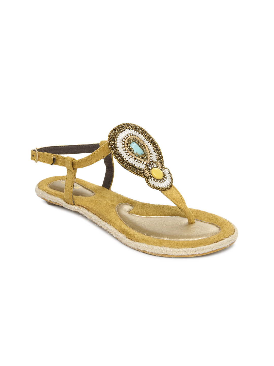 Buy Catwalk Women Mustard Yellow Flats - Flats for Women 408698 | Myntra
