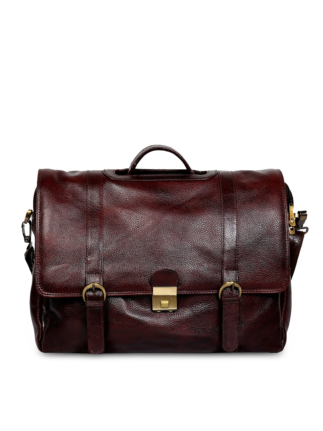 Buy Chanter Men Dark Brown Leather Laptop Bag - Laptop Bag for Men ...