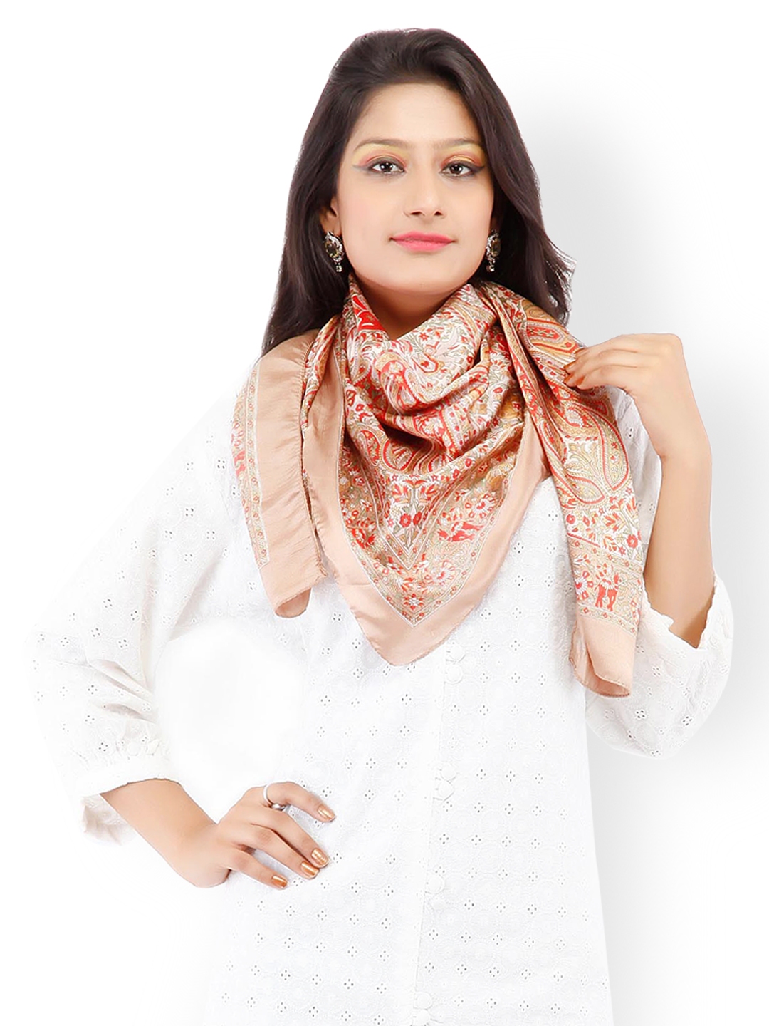 Buy Chhabra 555 Women Brown Printed Scarf - Scarves for Women 420996 ... Buy Chhabra 555 Women Brown Printed Scarf - Scarves for Women 420996 ...