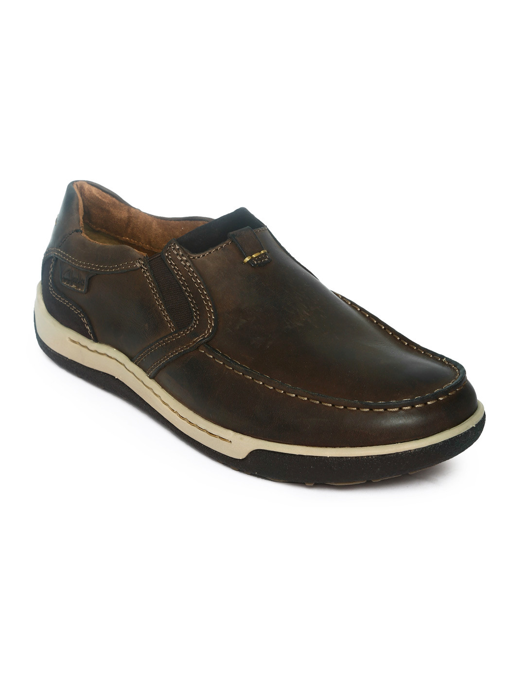 Buy Clarks Men Coffee Brown Leather Casual Shoes - Casual Shoes for Men ...