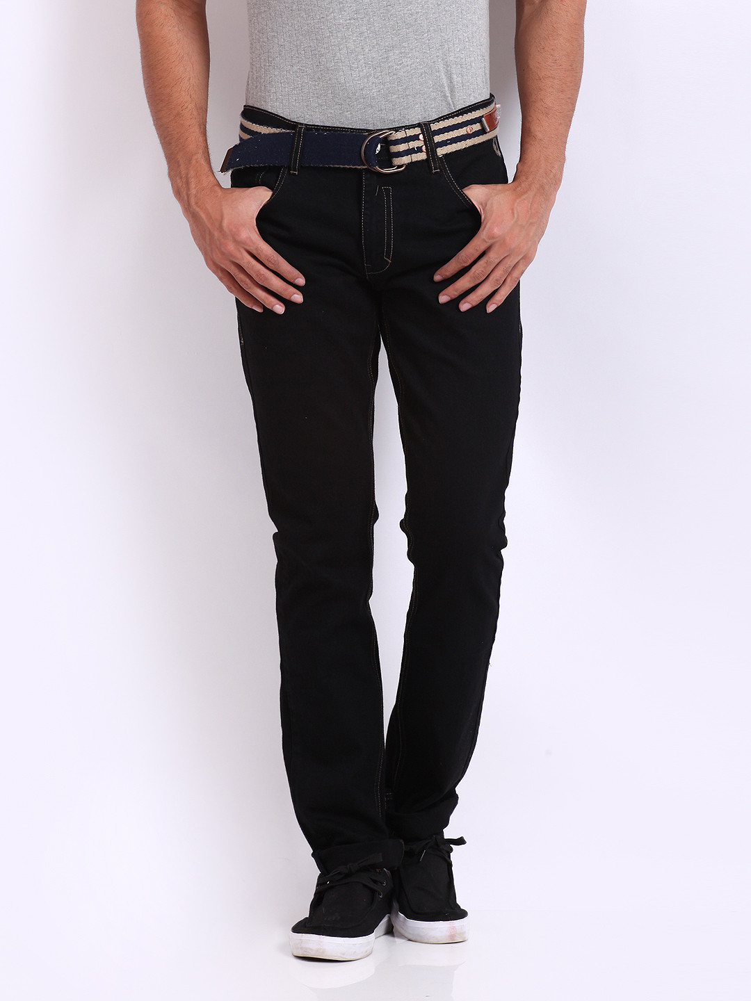 Buy Colt Men Black Justin Slim Fit Jeans - Jeans for Men 283220 | Myntra