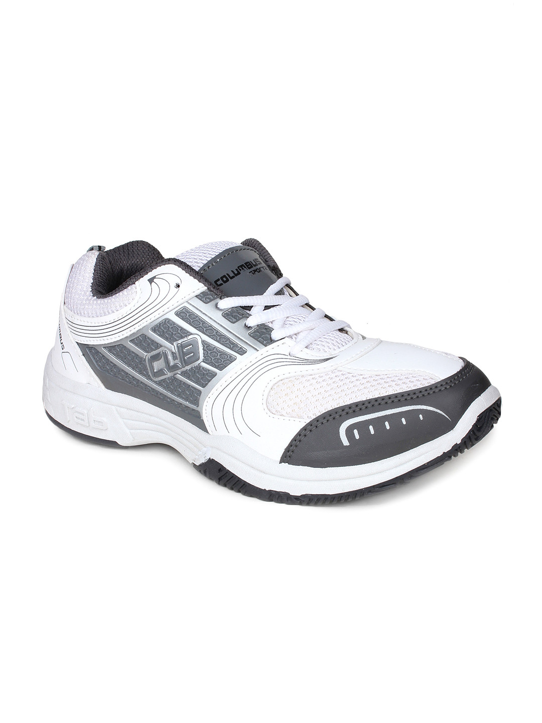 Buy Columbus Men White & Grey Sports Shoes - Sports Shoes for Men ...