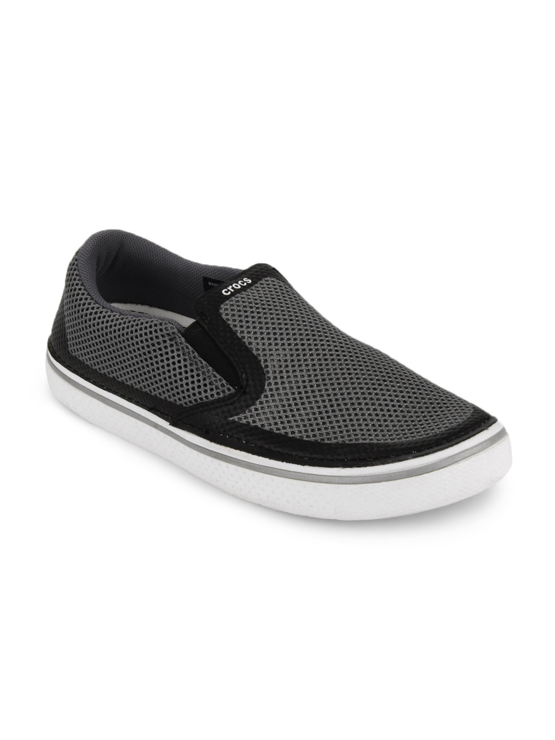 Buy Crocs Men Grey & Black CrocsWeld Hover Slip Ons - Casual Shoes for ...
