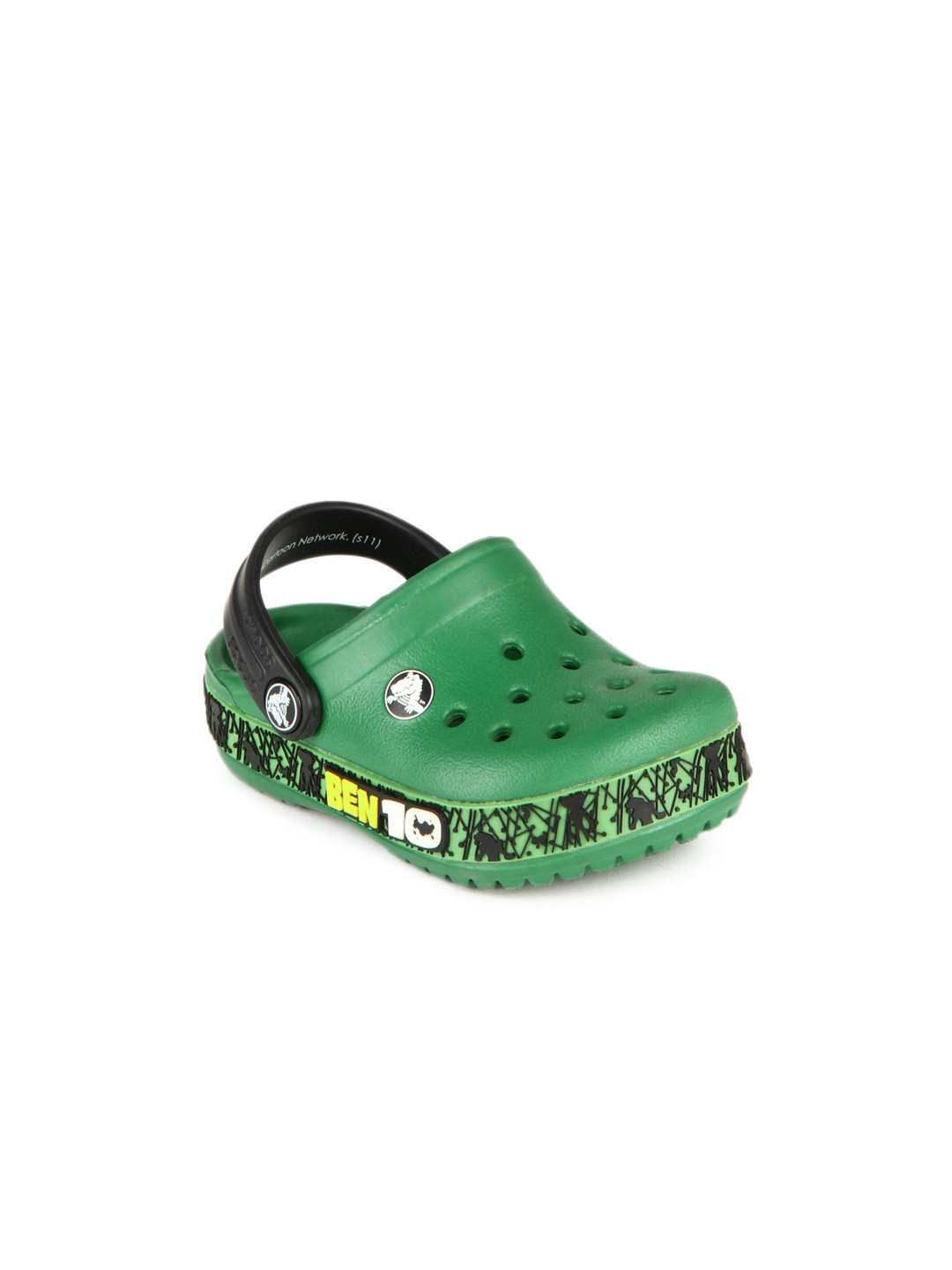 Buy Crocs Kids Green Crocband Ben 10 Clogs - Sandals for Unisex Kids ...