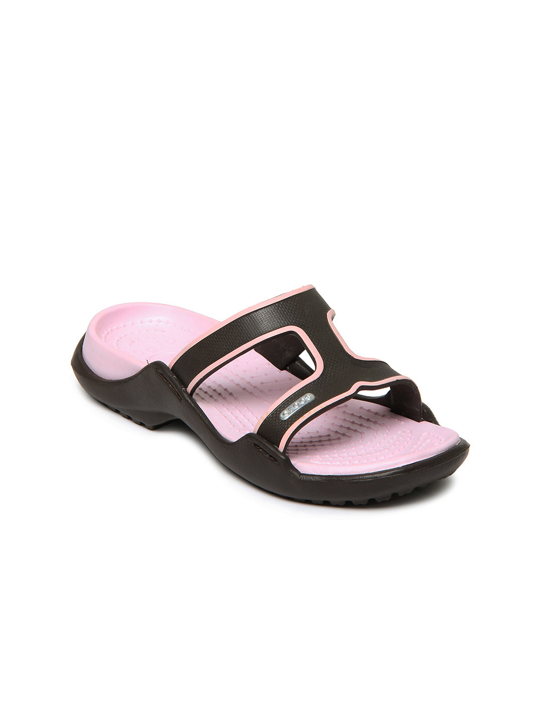 Buy Crocs Women Grey & Pink Florence Sandals - Flats for Women 198928 ...