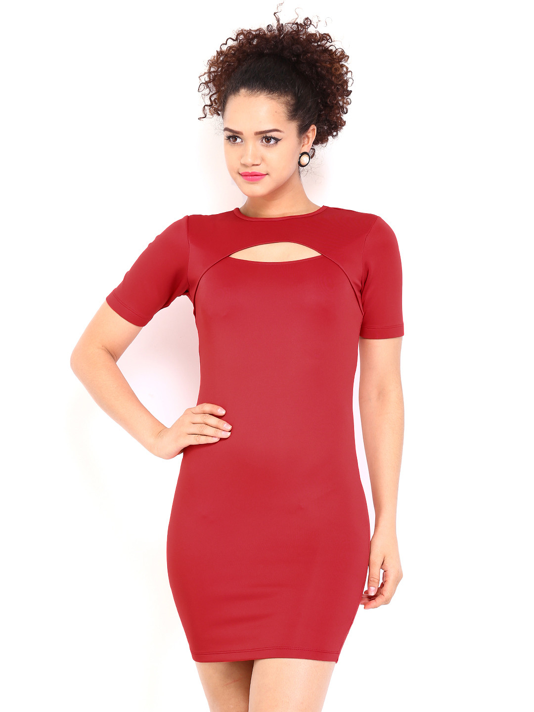 Buy DressBerry Red Slash Berry Dress - Dresses for Women 311054 | Myntra