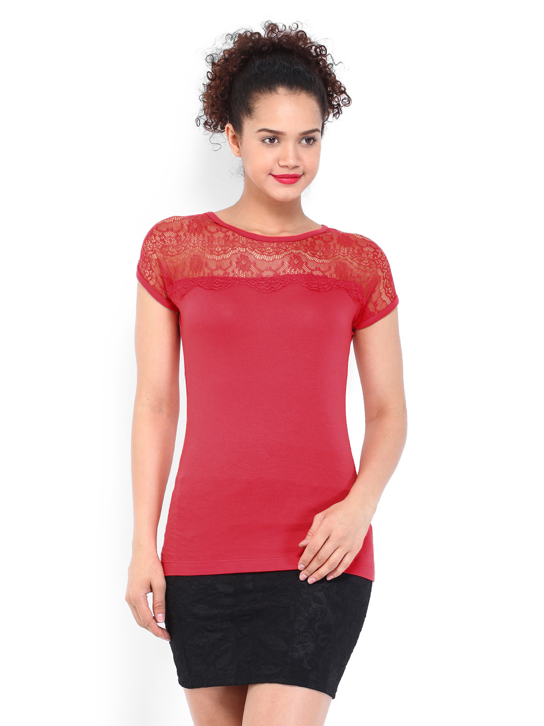 Buy DressBerry Women Red Top - Tops for Women 338479 | Myntra