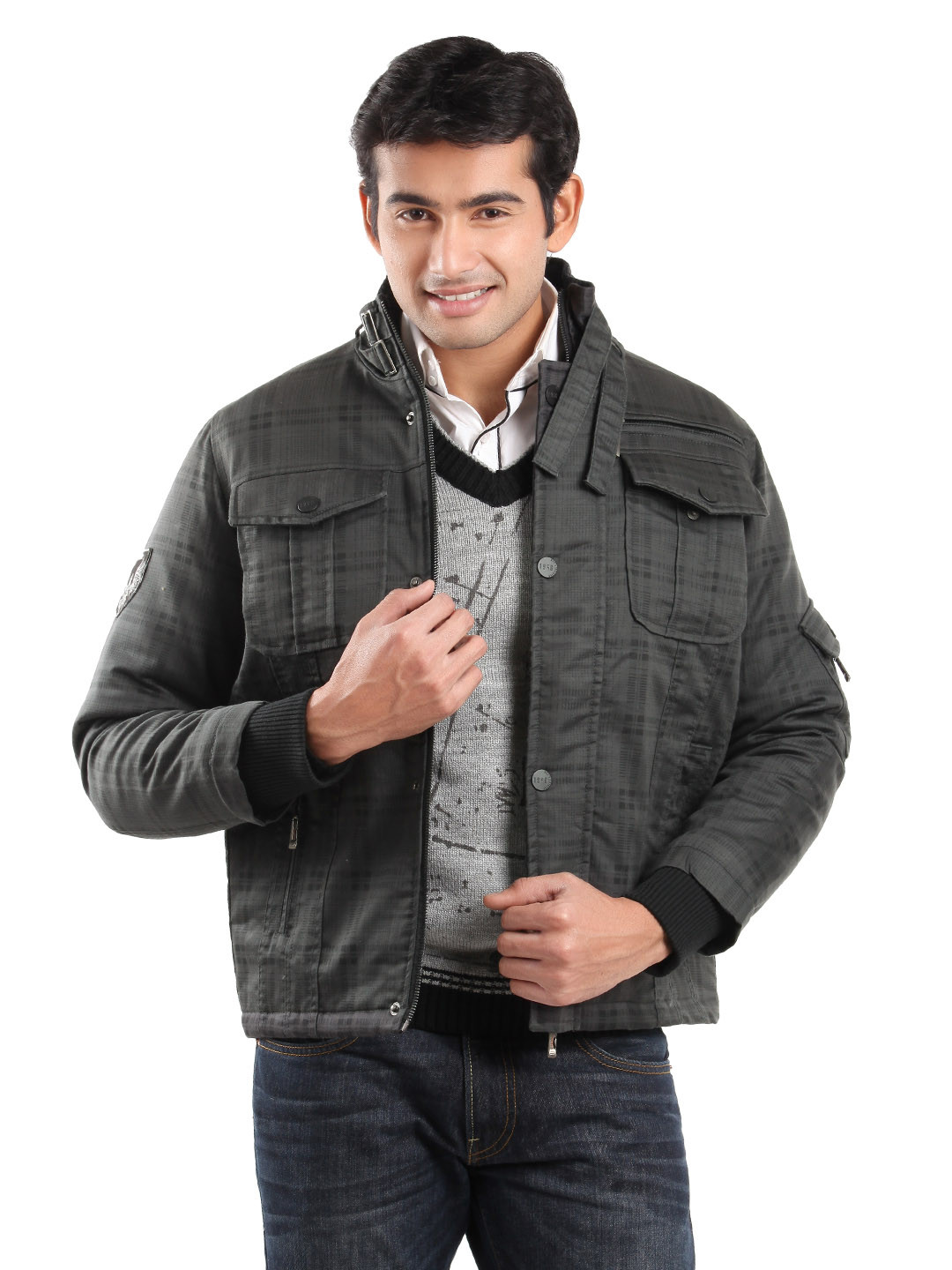Buy Duke Men Charcoal Jacket - Jackets for Men 89893 | Myntra