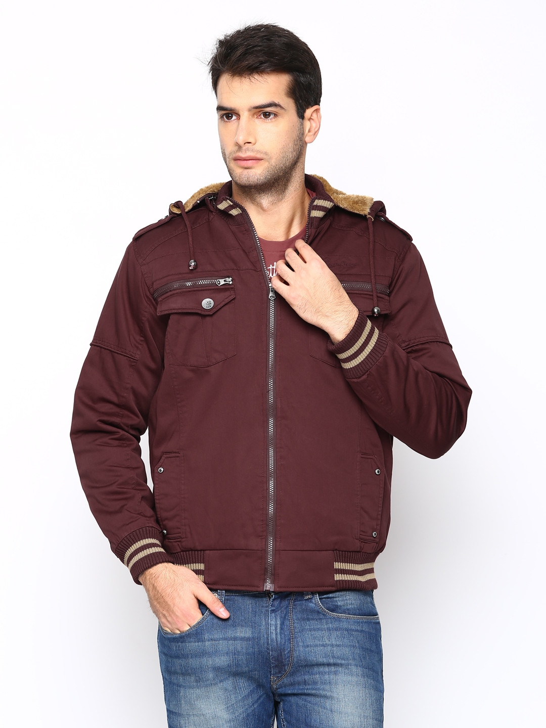 Buy Duke Stardust Men Maroon Jacket - Jackets for Men 544042 | Myntra