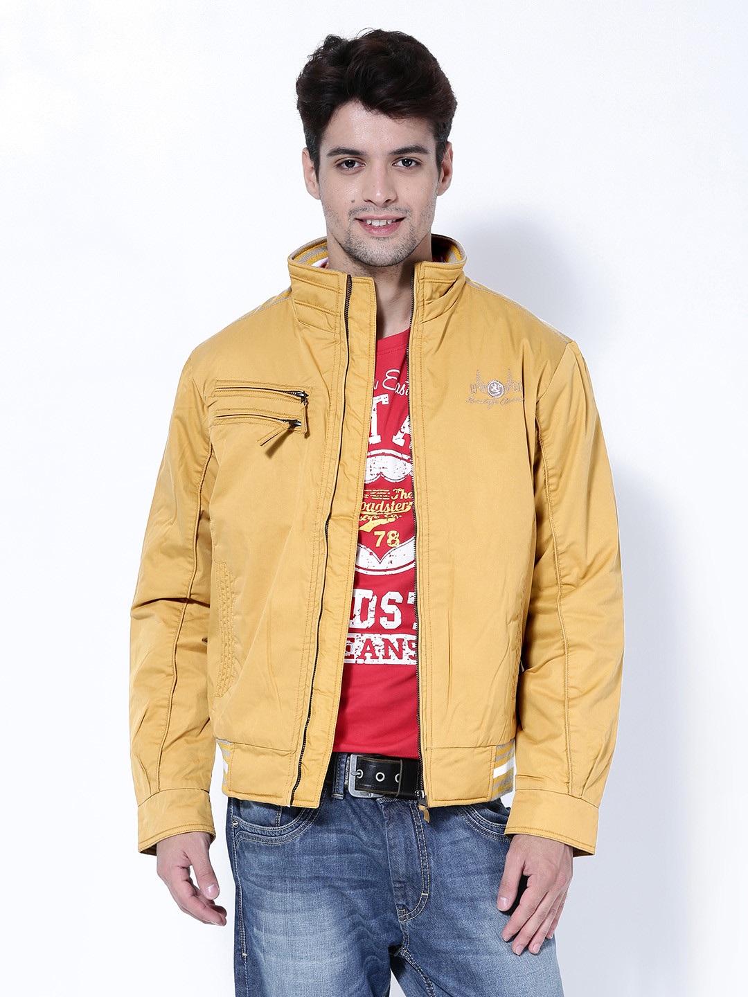 Buy Duke Men Mustard Yellow Jacket - Jackets for Men 411567 | Myntra