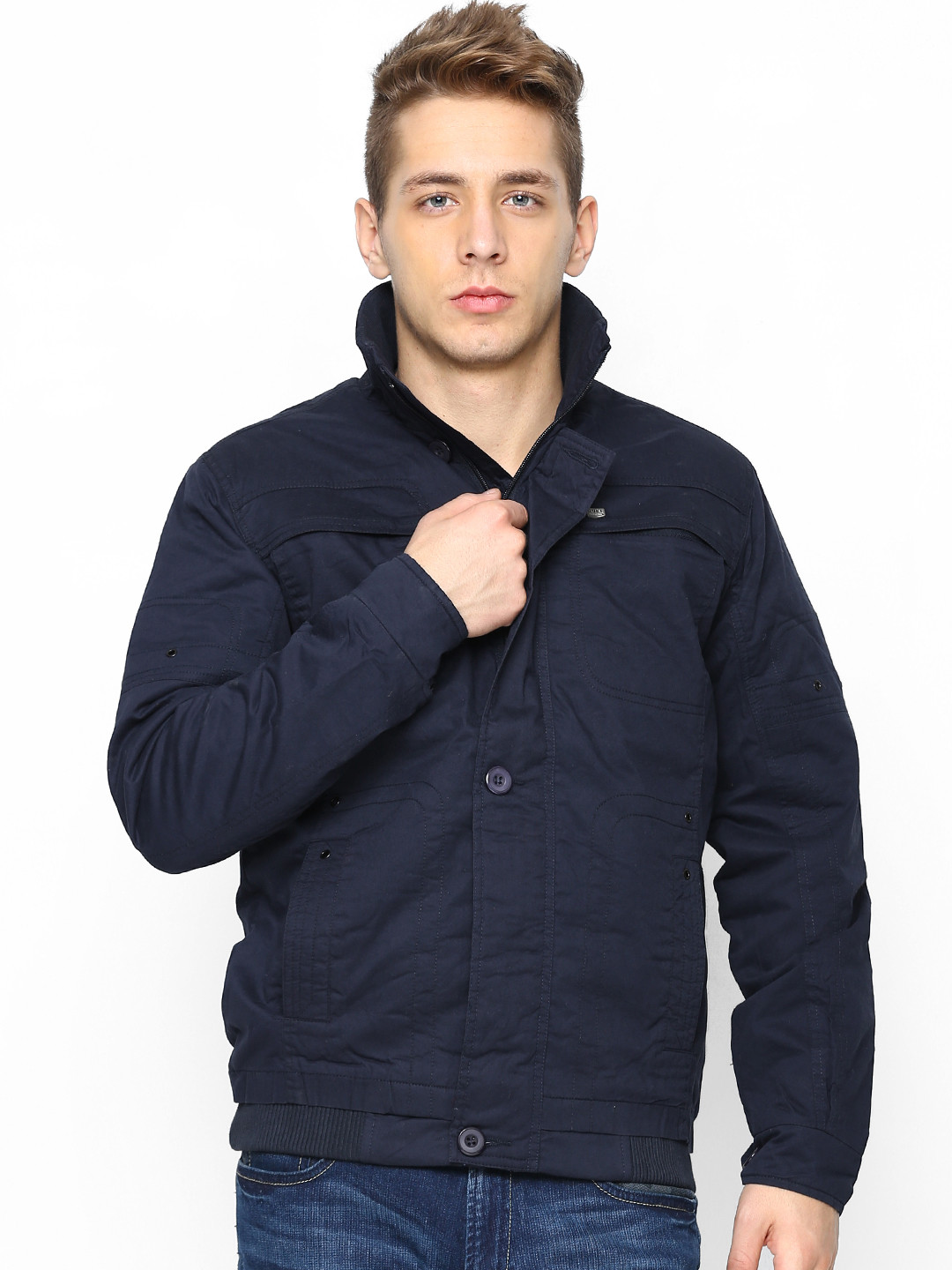 Buy Duke Men Navy Jacket - Jackets for Men 577992 | Myntra