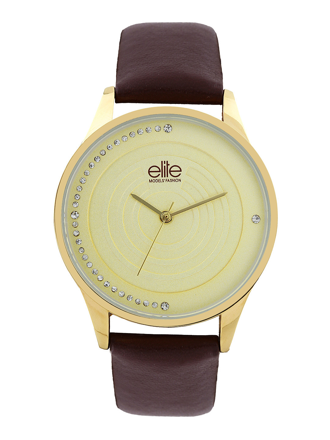 Buy Elite Models Fashion Women Gold Toned Dial Watch E53762/102 ...