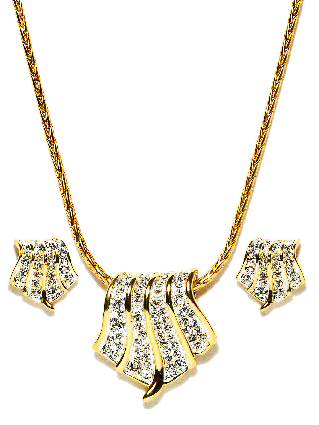 Buy Estelle Gold Plated Jewellery Set - Jewellery Set for Women 156284 ...