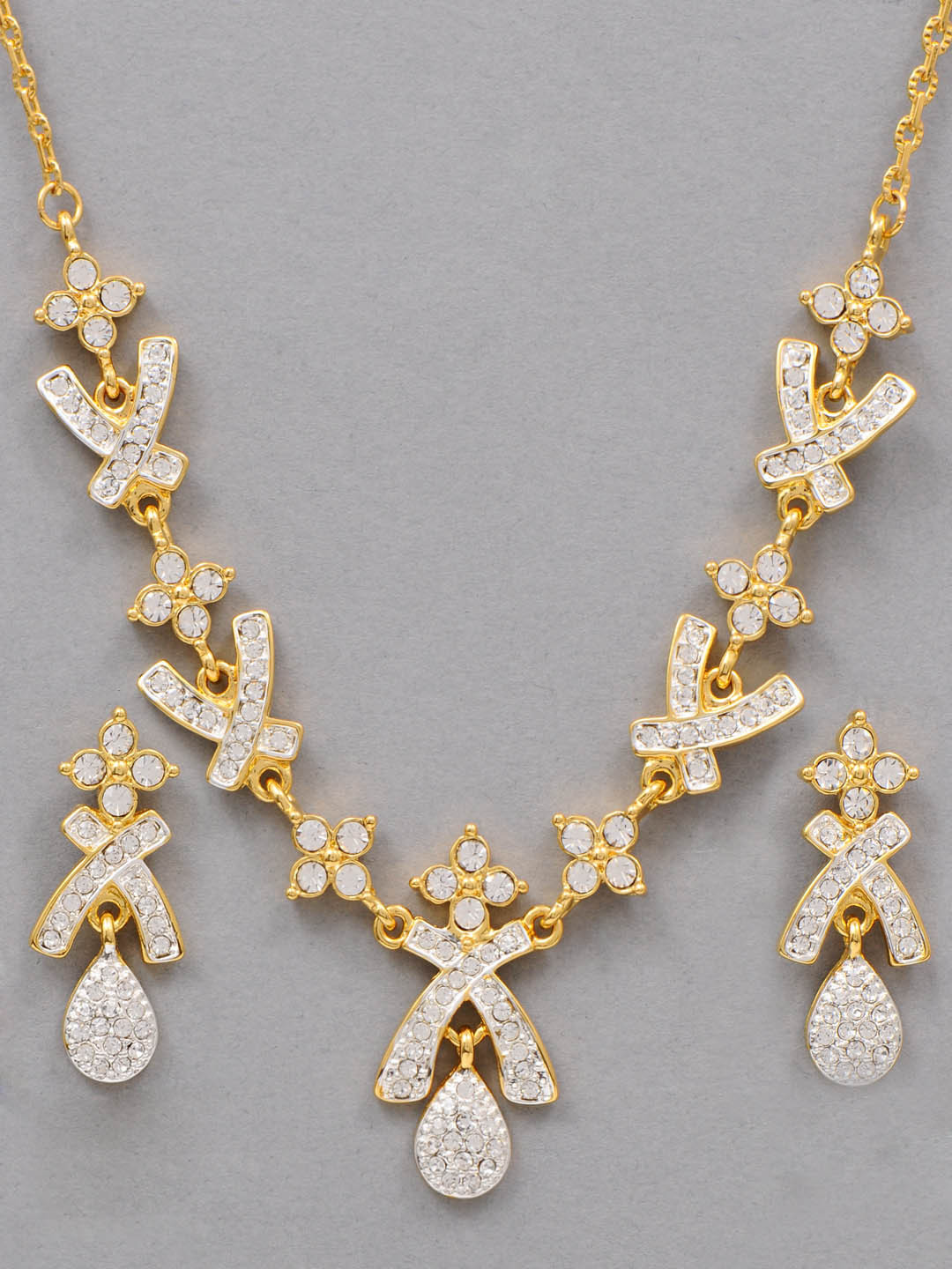 Buy Estelle Gold Plated Jewellery Set - Jewellery Set for Women 93174 ...