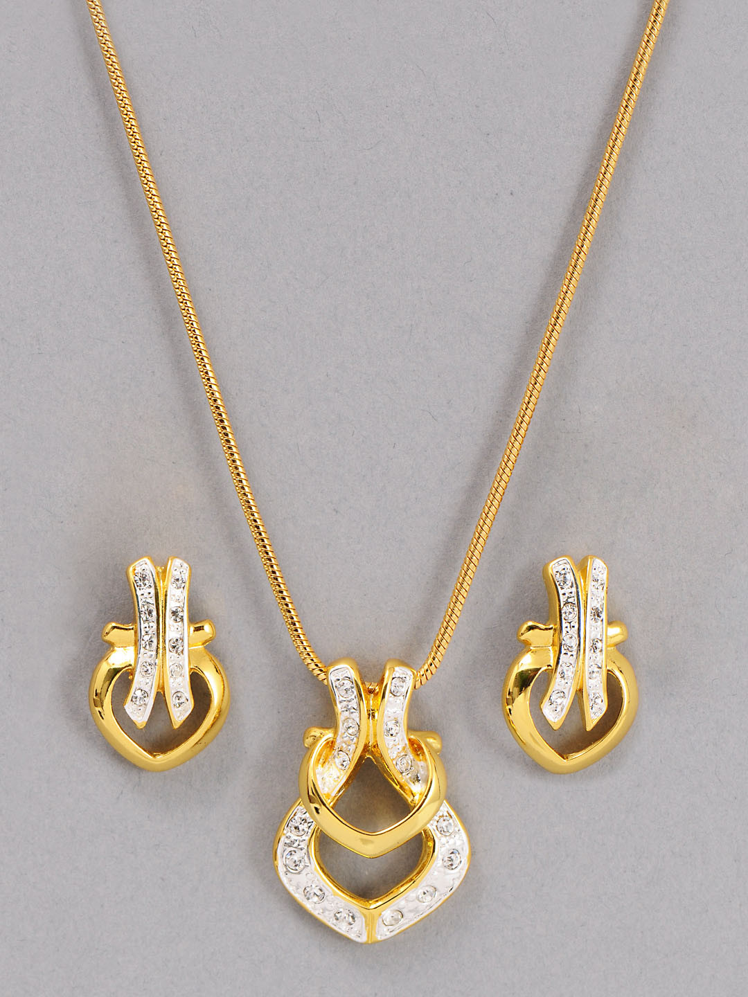Buy Estelle Women Gold Plated Earring & Pendant Set - Jewellery Set for ...