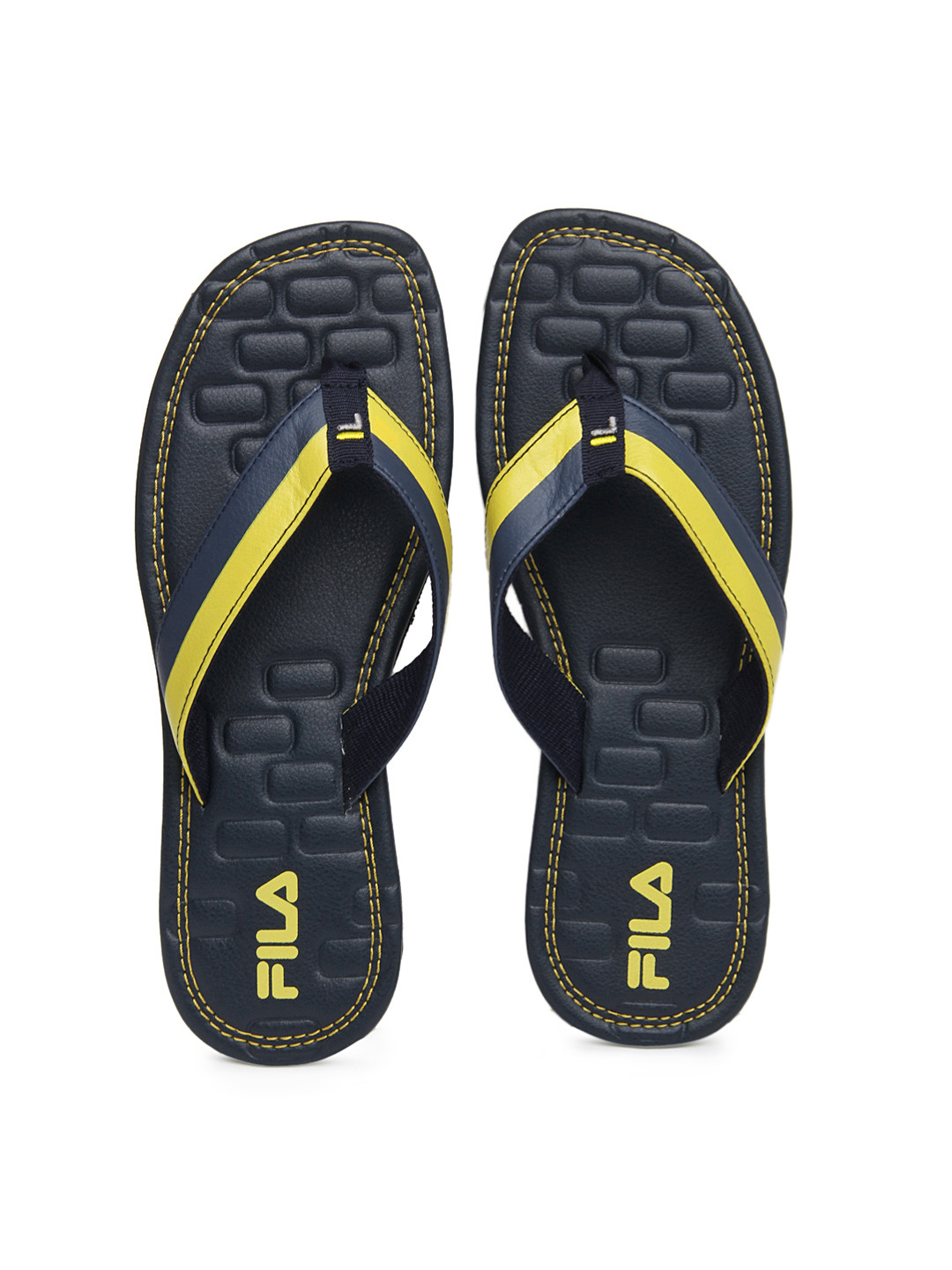 Buy FILA Men Navy Brick N Break Flip Flops - Flip Flops for Men 238805 ...