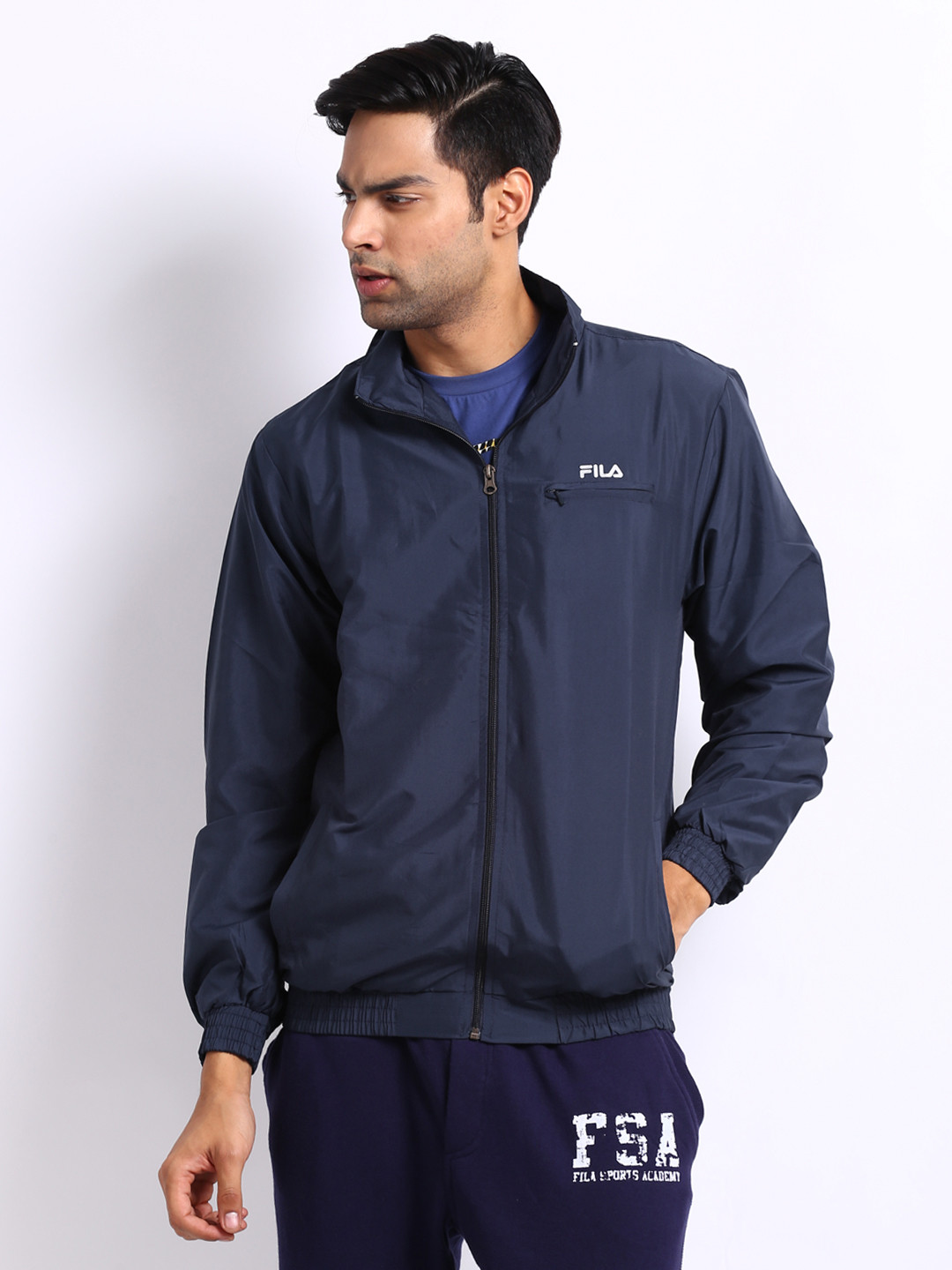 Buy Fila Men Navy Jacket - Jackets for Men 198936 | Myntra