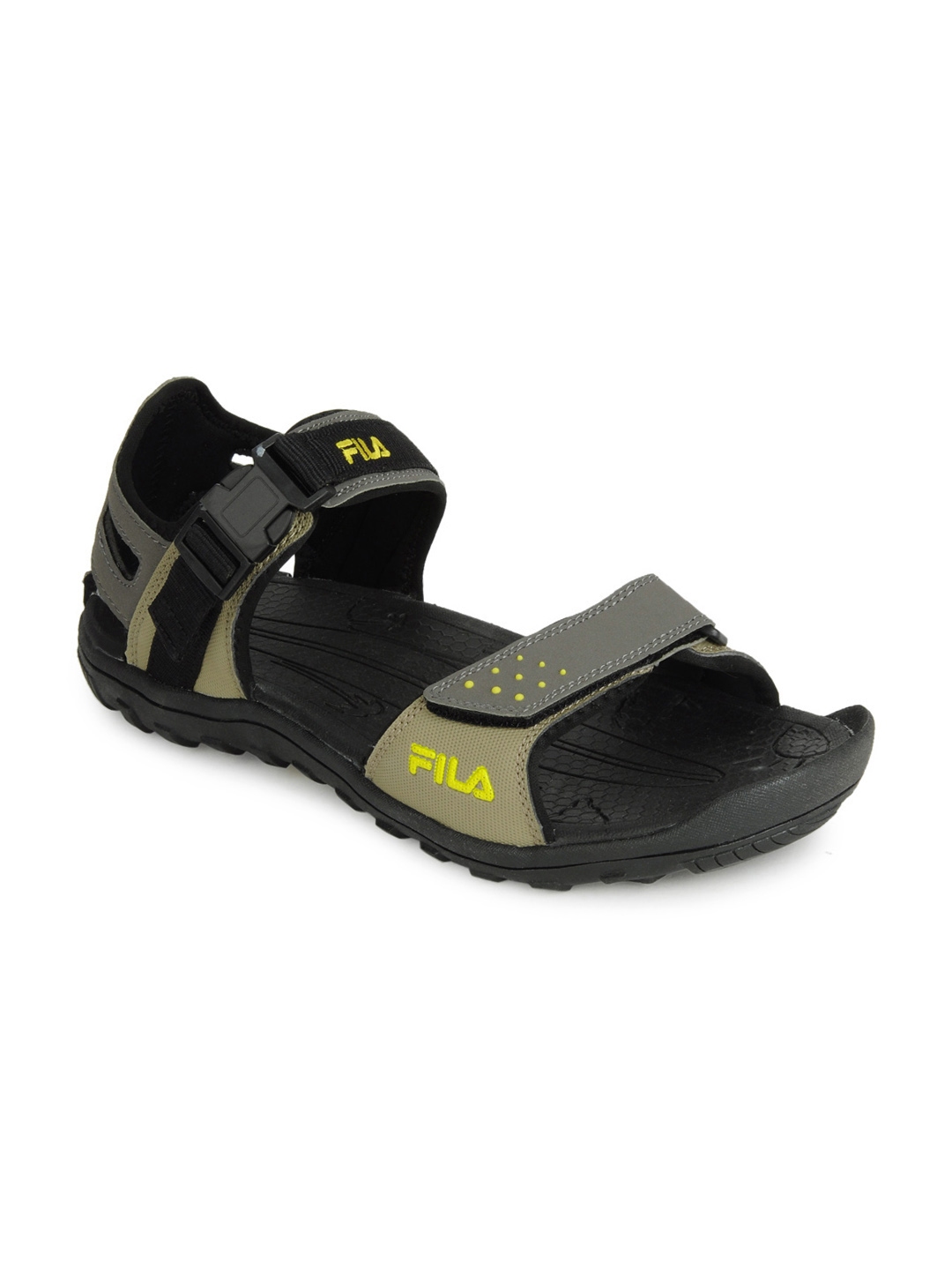 Buy Fila Men Grey & Brown Climber Sports Sandals - Sports Sandals for ...