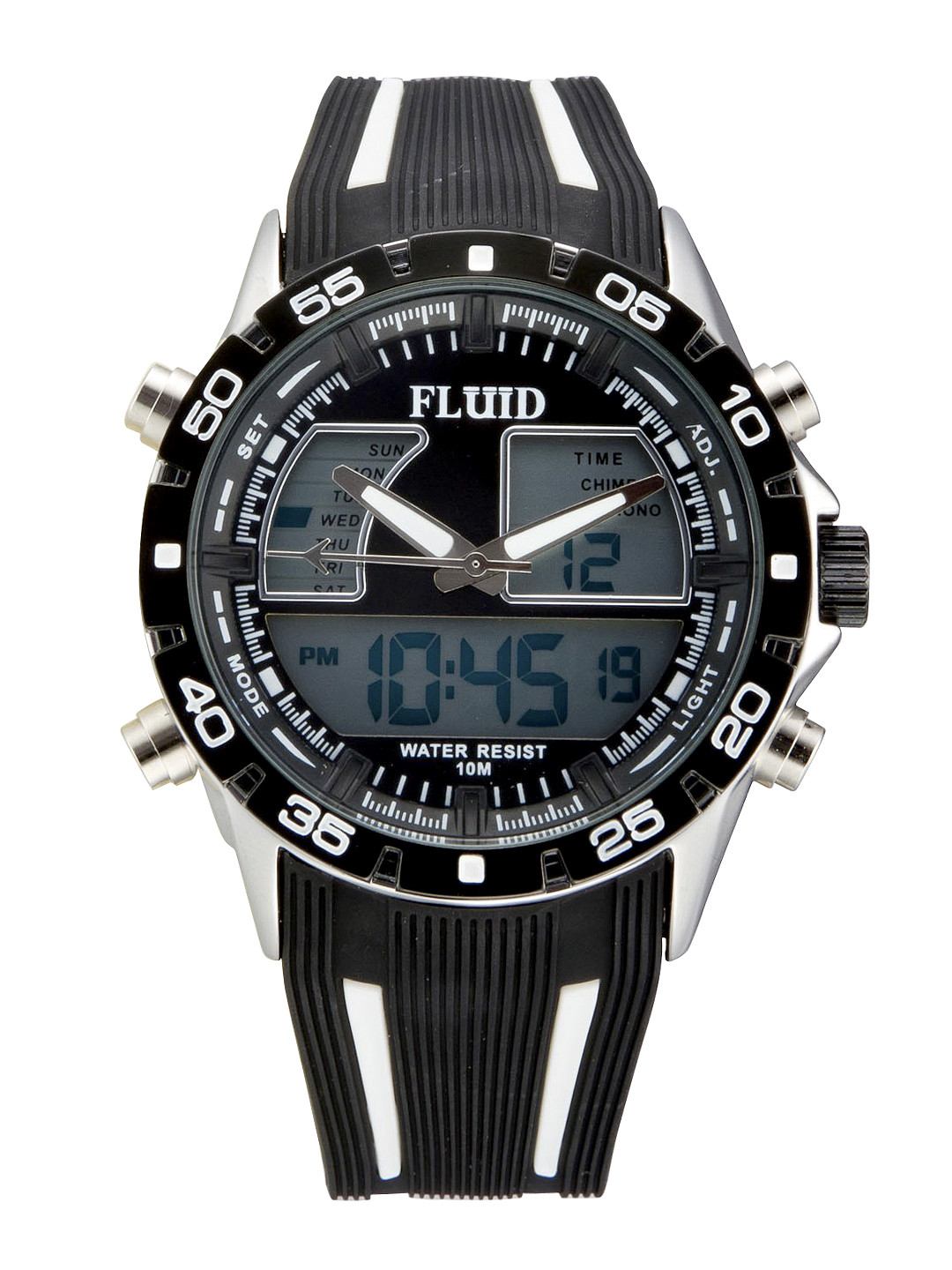 Buy FLUID Unisex Analogue & Digital Watch DMF 005 WH01 - Watches for ...