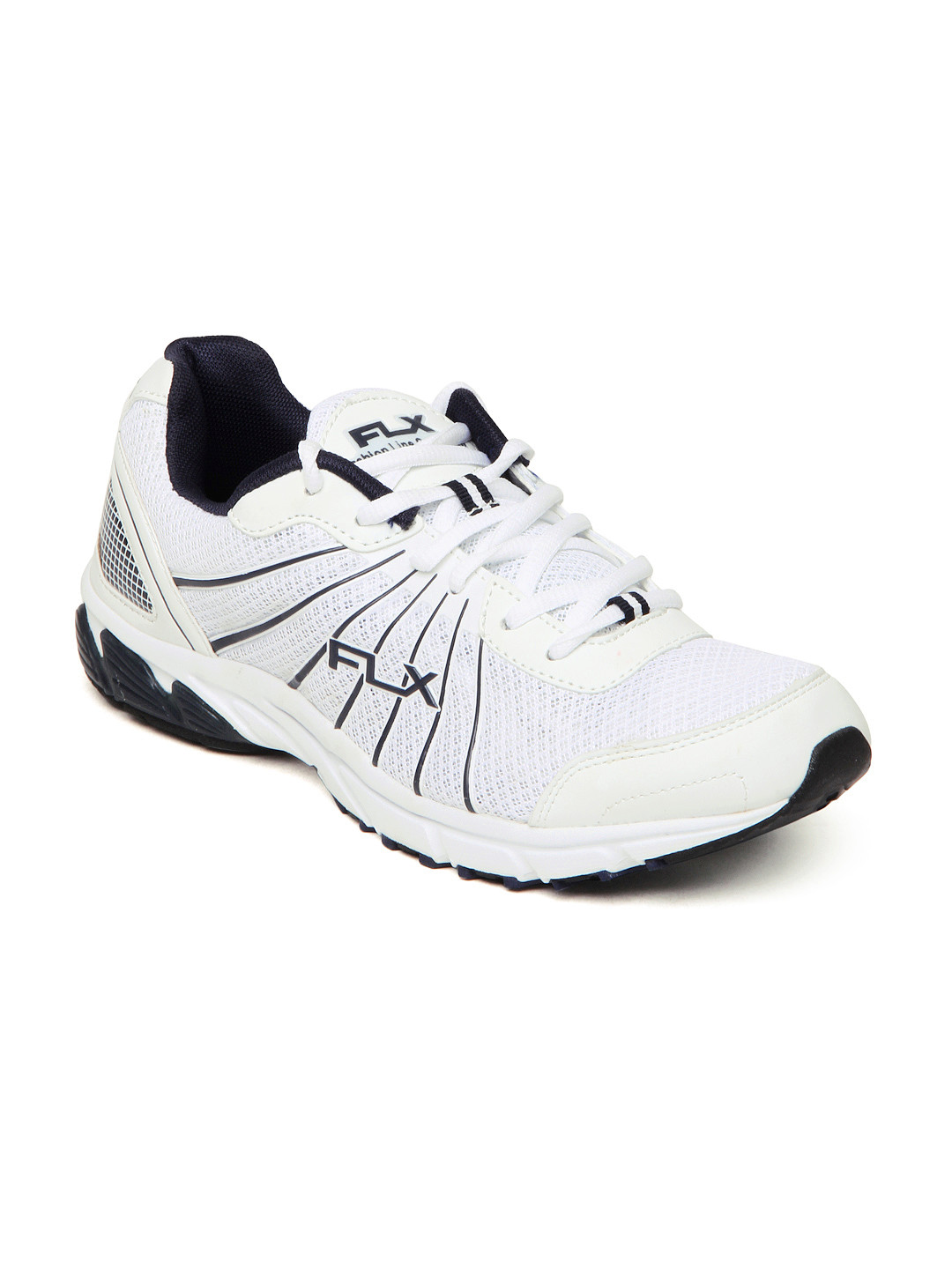 Buy FLX By Decathlon Men White Neon Sports Shoes - Sports Shoes for Men ...