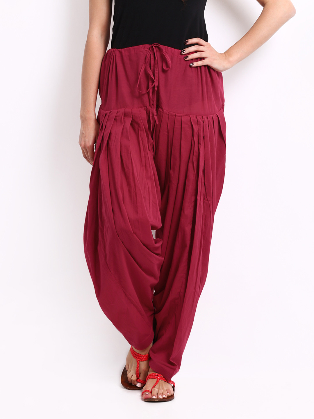 Buy Fabindia Women Red Patiala Pants - Patiala for Women 236494 | Myntra