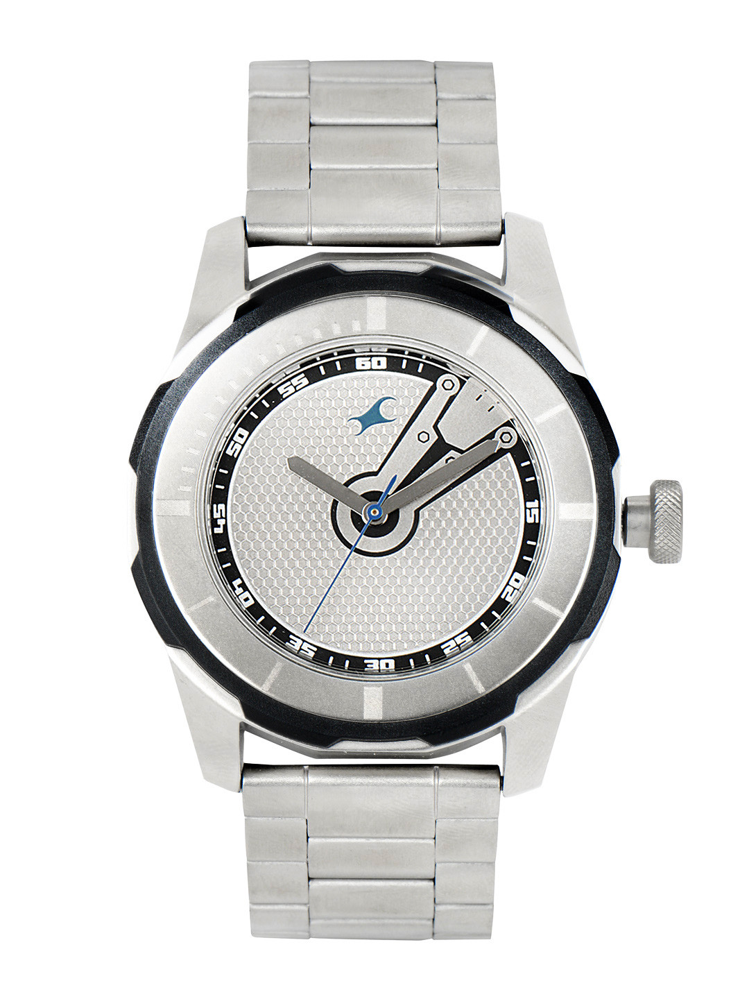 Buy Fastrack Men Silver Toned Dial Watch 3099SM01 - Watches for Men ...