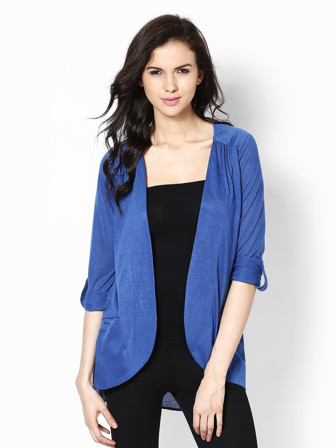 Buy FEMMELLA Blue Shrug - Shrug for Women 310742 | Myntra