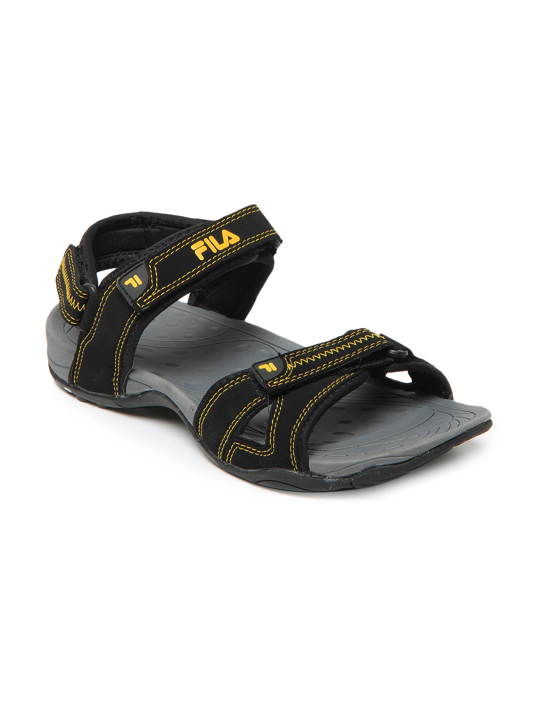 Buy Fila Men Black Grand Sports Sandals - Sports Sandals for Men 203211 ...