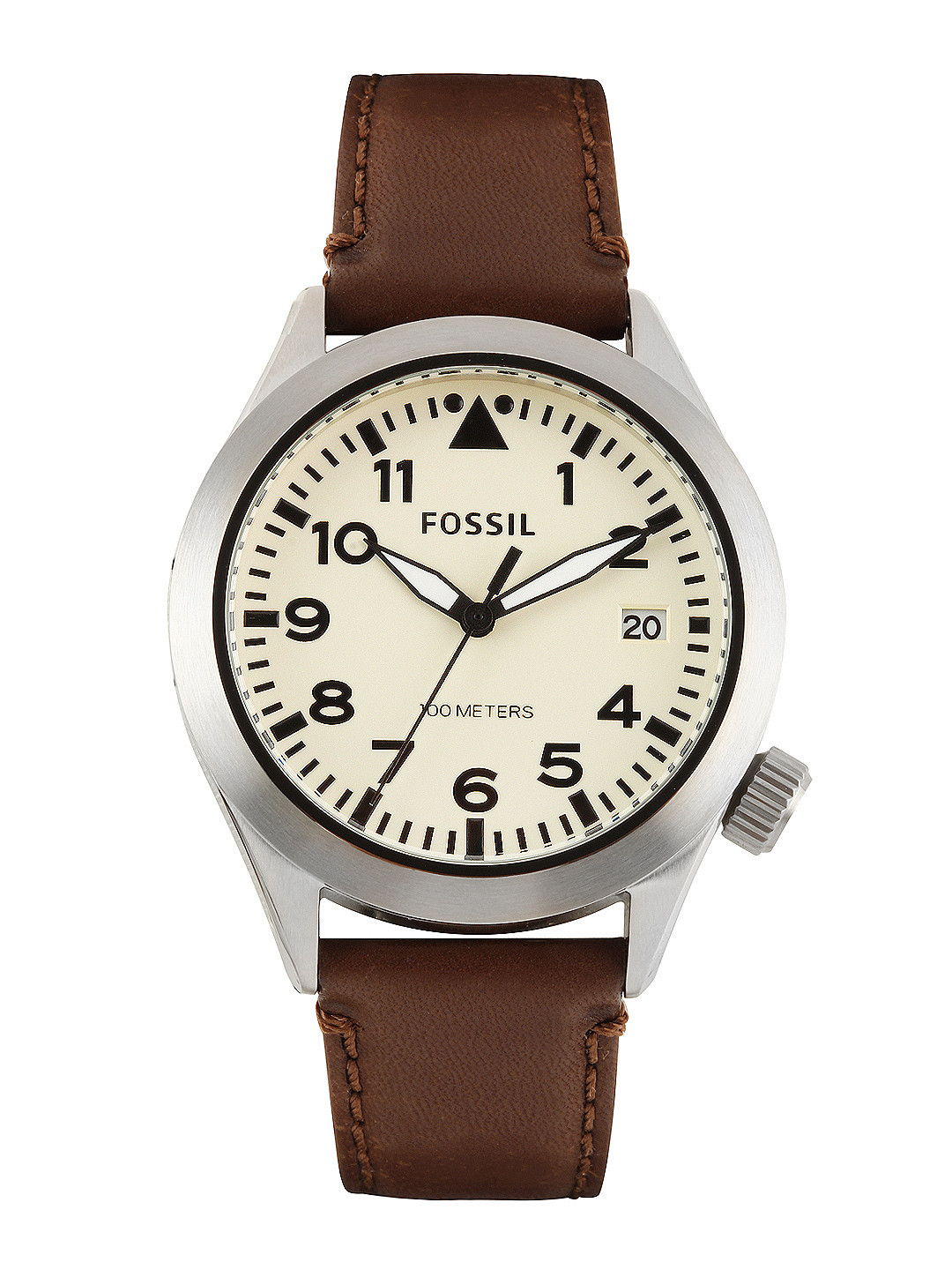 Buy Fossil Men Cream Coloured Dial Watch AM4514 - Watches for Men ...