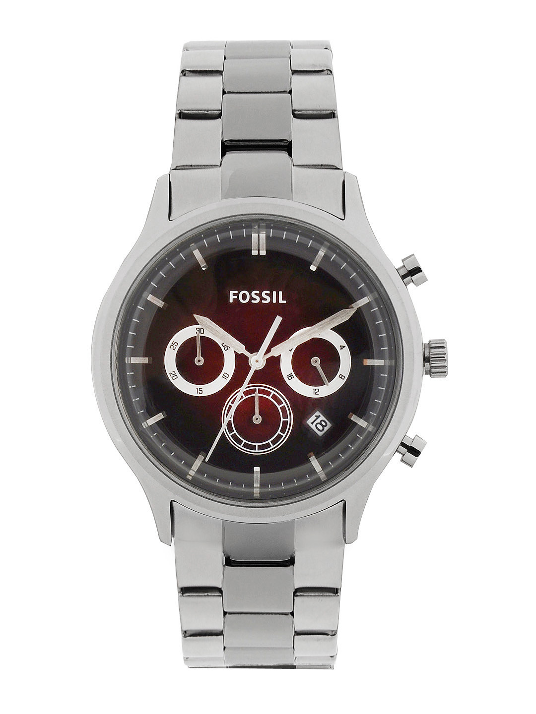 Buy Fossil Men Graduated Red Dial Watch FS4675 - Watches for Men 98816 ...