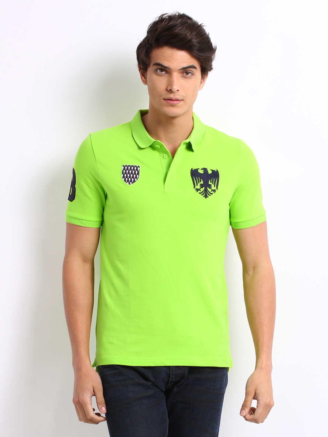 Buy Giordano Men Lime Green Polo T Shirt - Tshirts for Men 172880 | Myntra