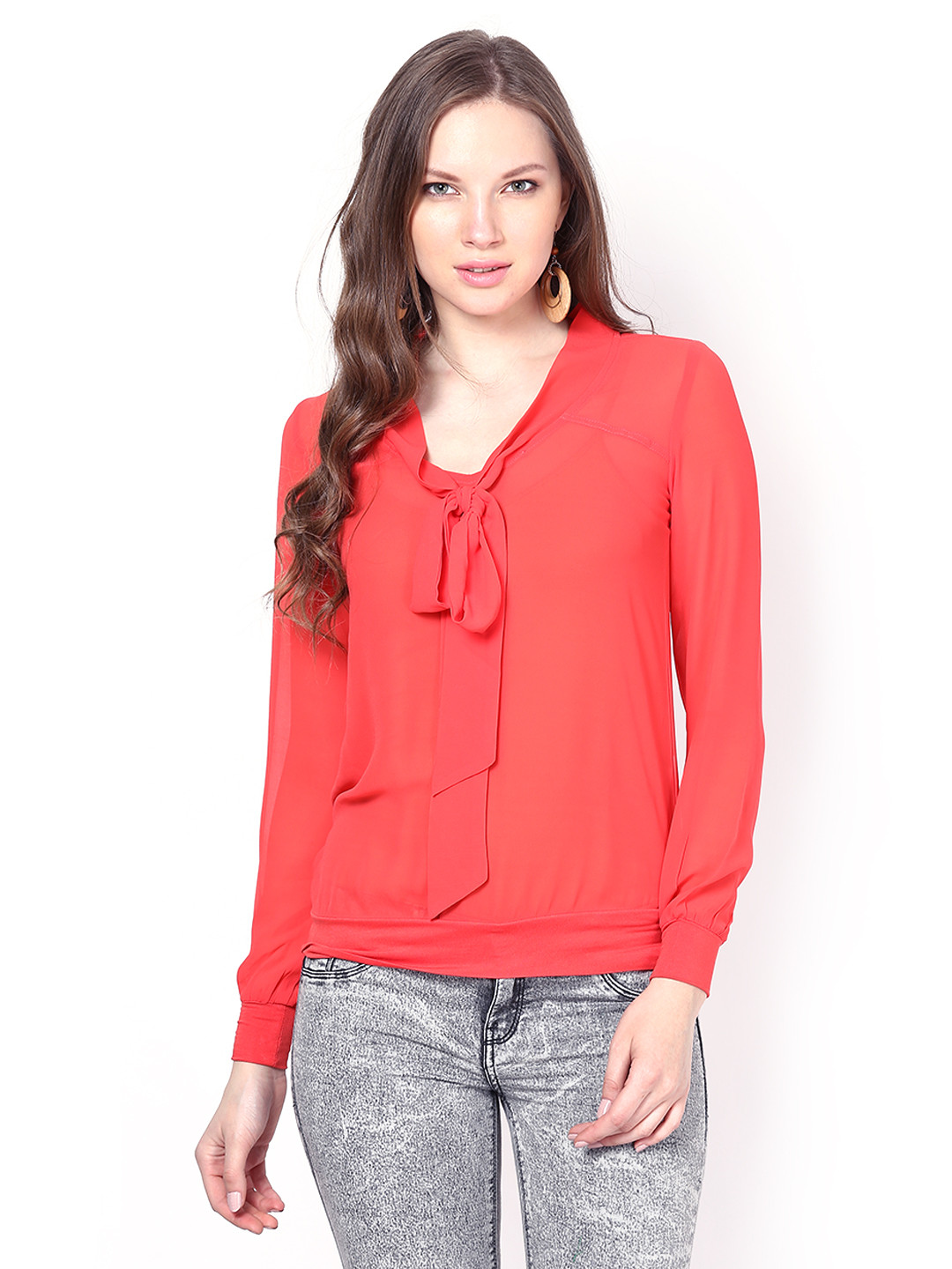 Buy Harpa Women Red Formal Top - Tops for Women 356095 | Myntra