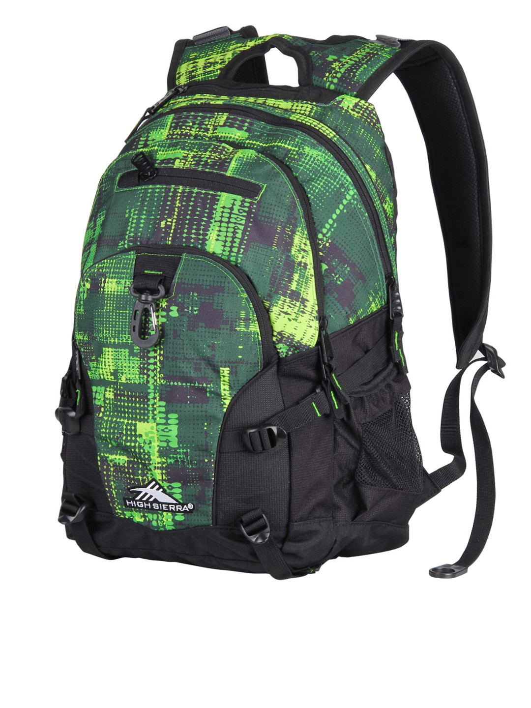 Buy High Sierra Unisex Black & Neon Green Loop Backpack - Backpacks for ...