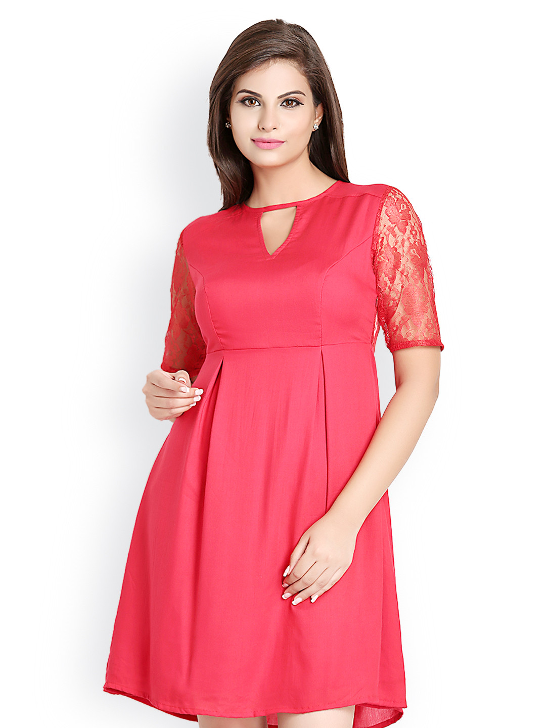 Buy Iti Red Fit & Flare Dress - Dresses for Women 496366 | Myntra