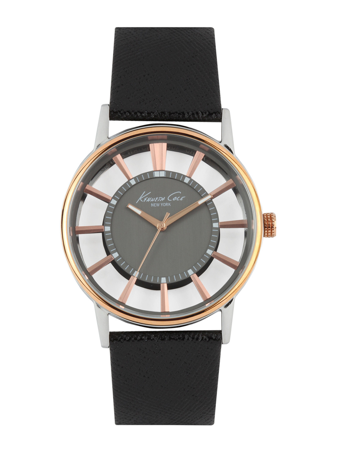 Buy Kenneth Cole Men Grey & See Through Dial Watch IKC8046 - Watches ...