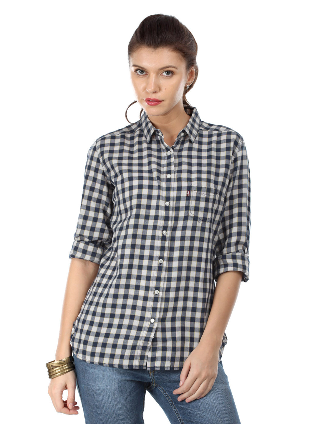 Buy Levis Women Plush Classic Single Pocket Shirt - Shirts for Women ...