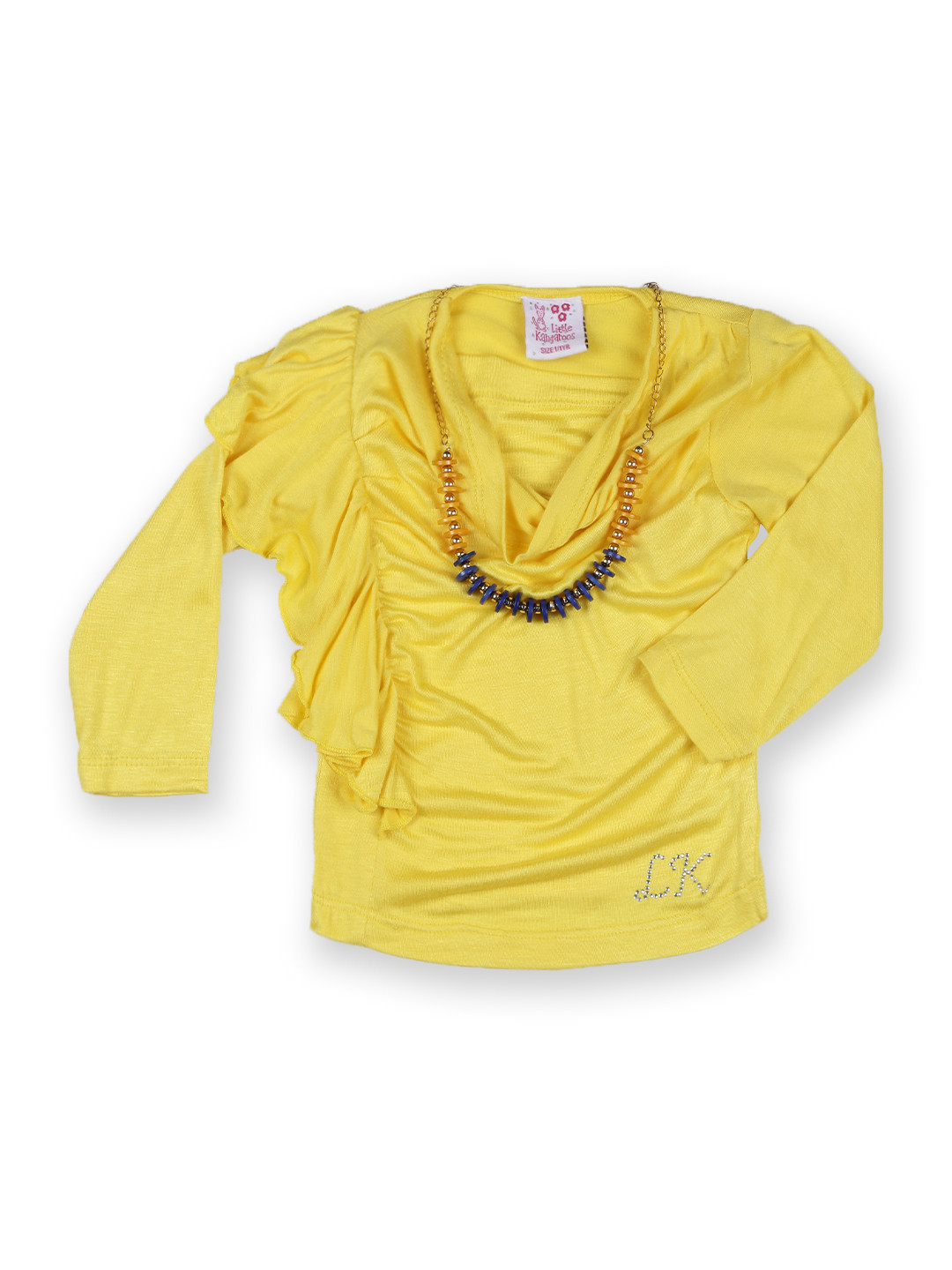 Buy Little Kangaroos Girls Yellow Top - Tops for Girls 584767 | Myntra