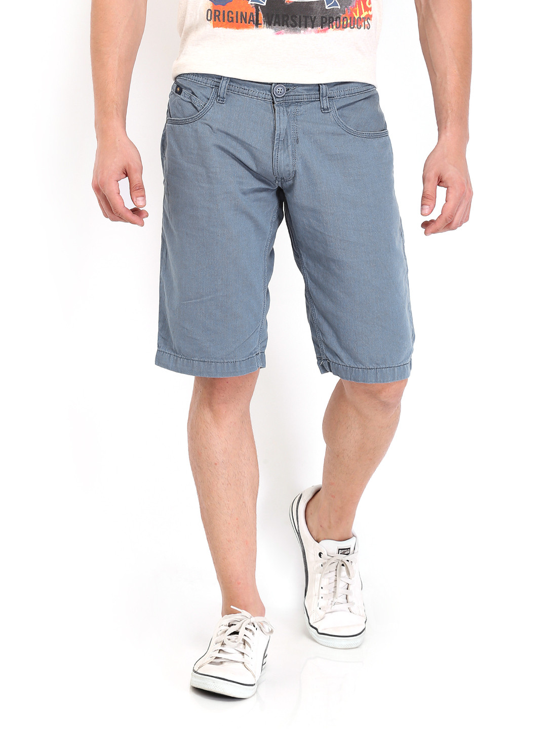 Buy Locomotive Men Blue Shorts - Shorts for Men 409186 | Myntra