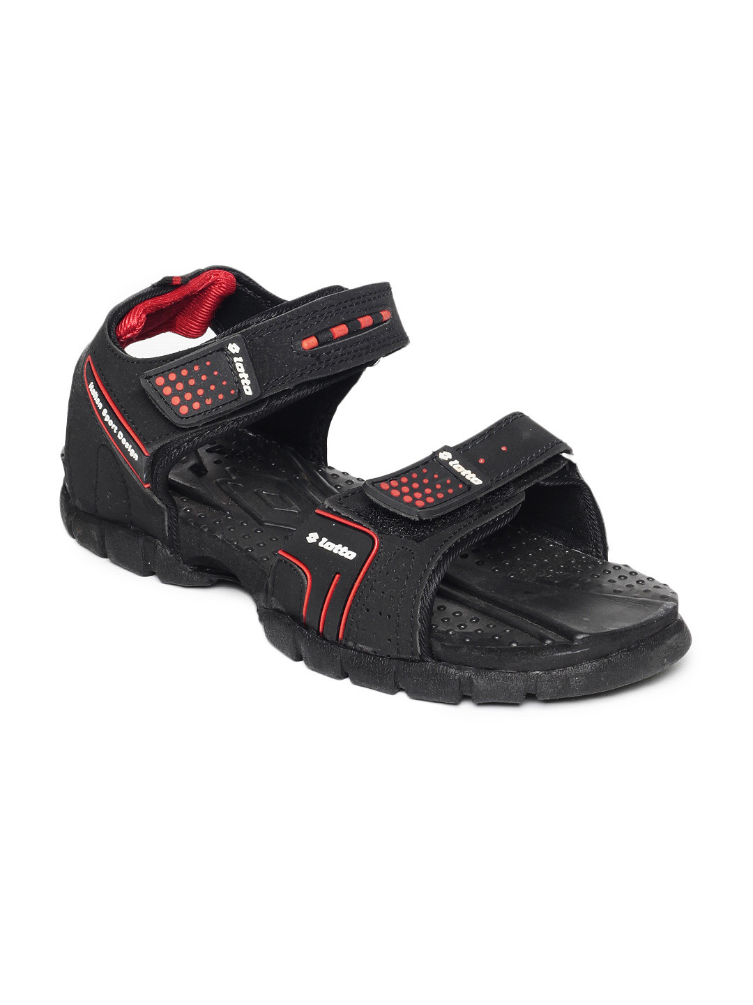 Buy Lotto Men Black Sandals - Sandals for Men 83038 | Myntra