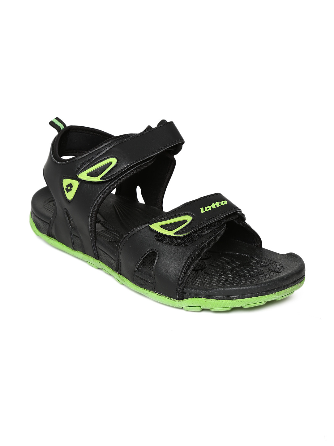 Buy Lotto Men Black Sports Sandals - Sandals for Men 418563 | Myntra