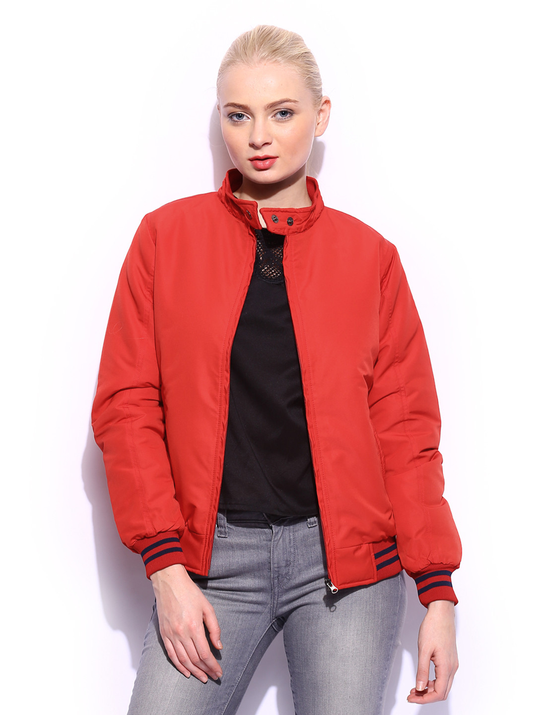 Buy Mast & Harbour Women Red Padded Jacket - Jackets for Women 364724 ...