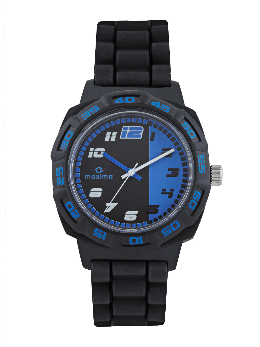 Buy Maxima Attivo Men Black & Blue Dial Watch - Watches for Men 271314 ...