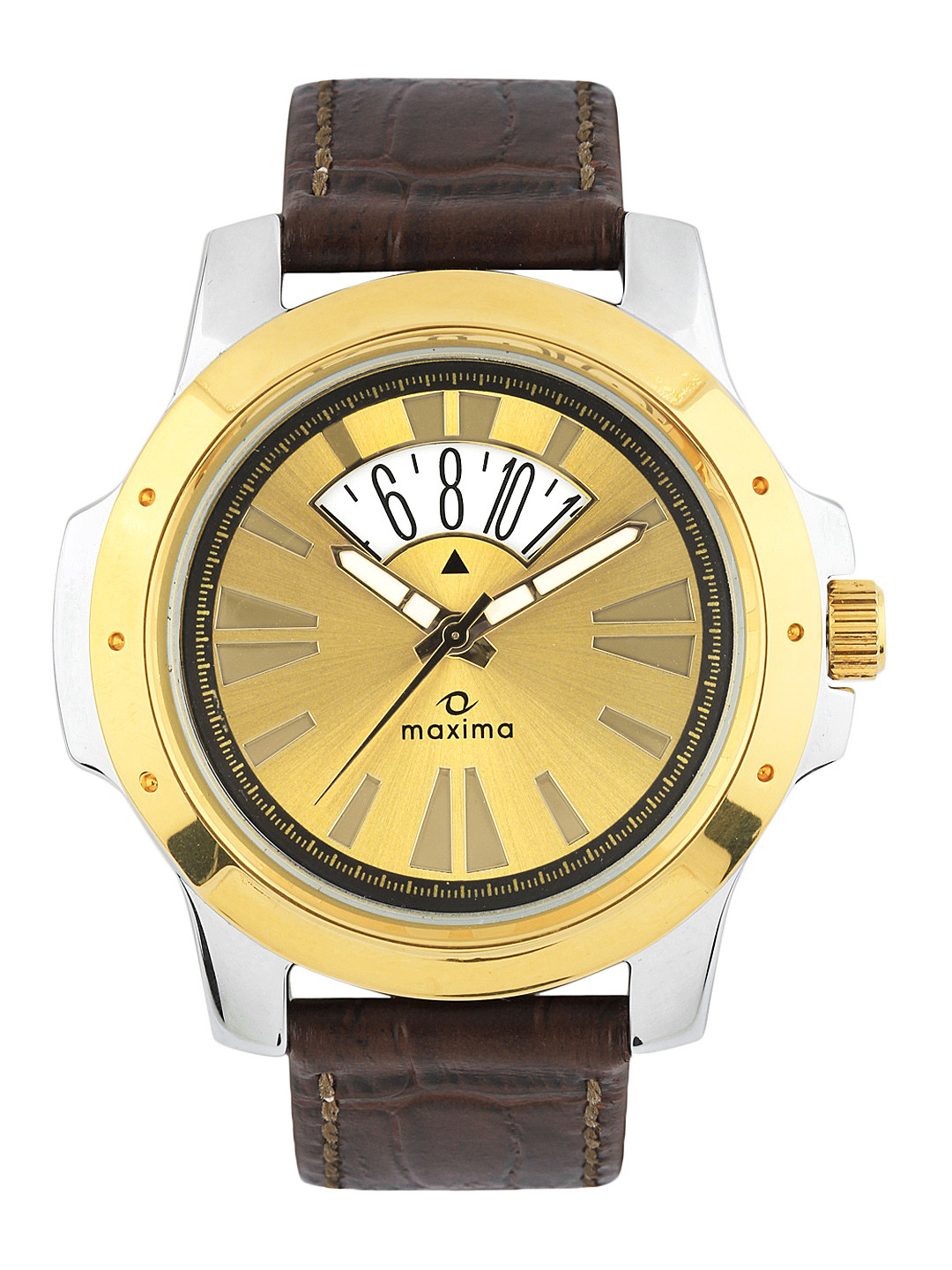 Buy Maxima Attivo Men Gold Toned Dial Watch - Watches for Men 182284 ...