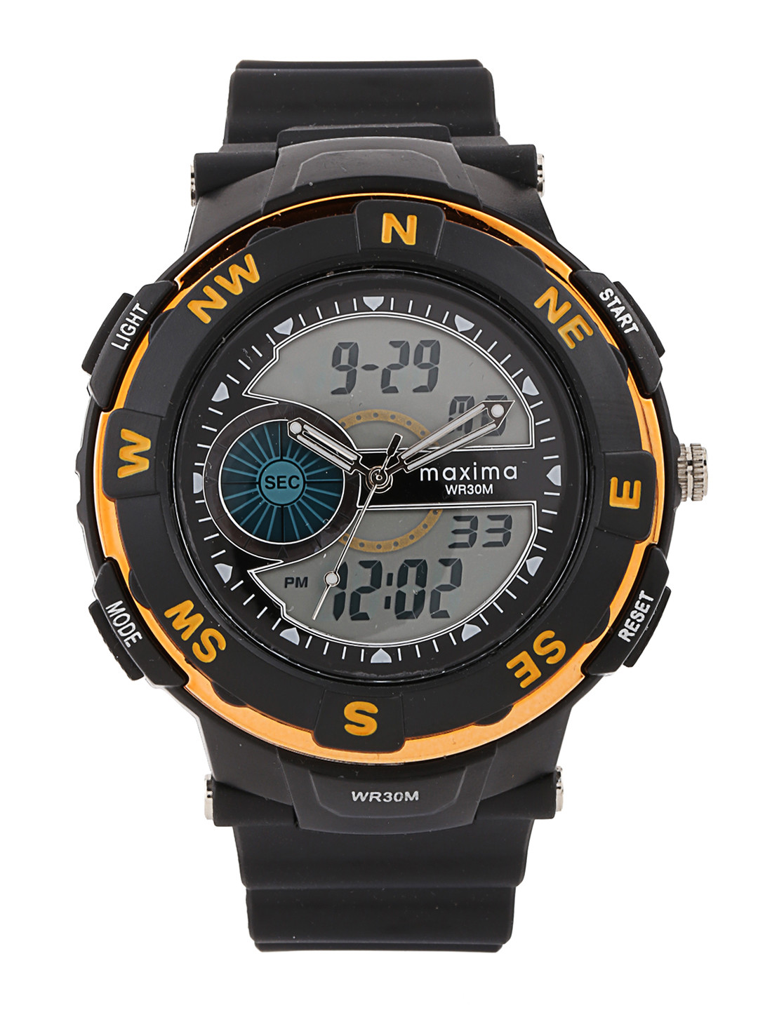 Buy Maxima Men Black Analogue & Digital Watch 28620PPAN - Watches for ...