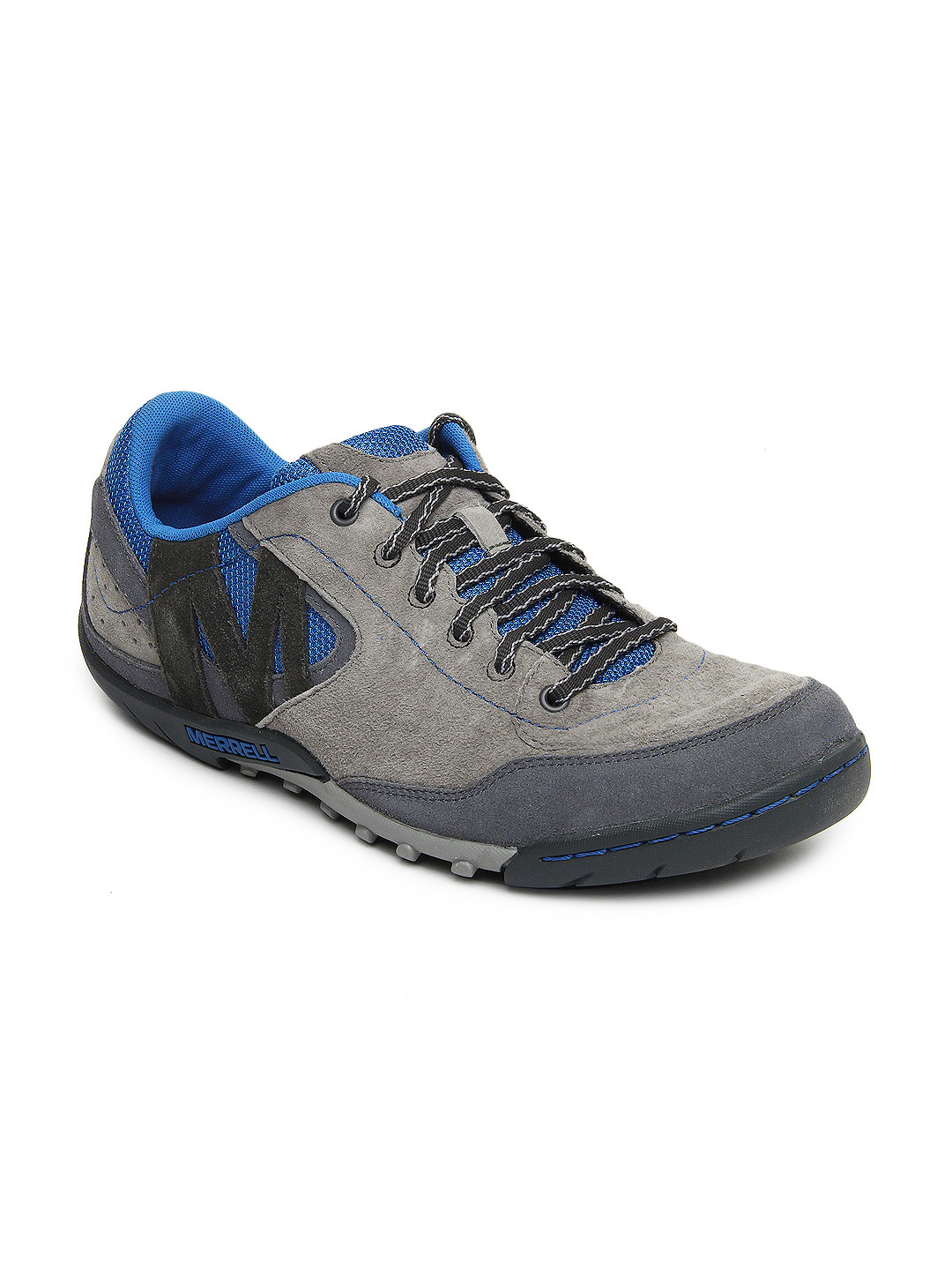 Buy Merrell Men Grey & Blue Sector Range Suede Casual Shoes - Casual ...
