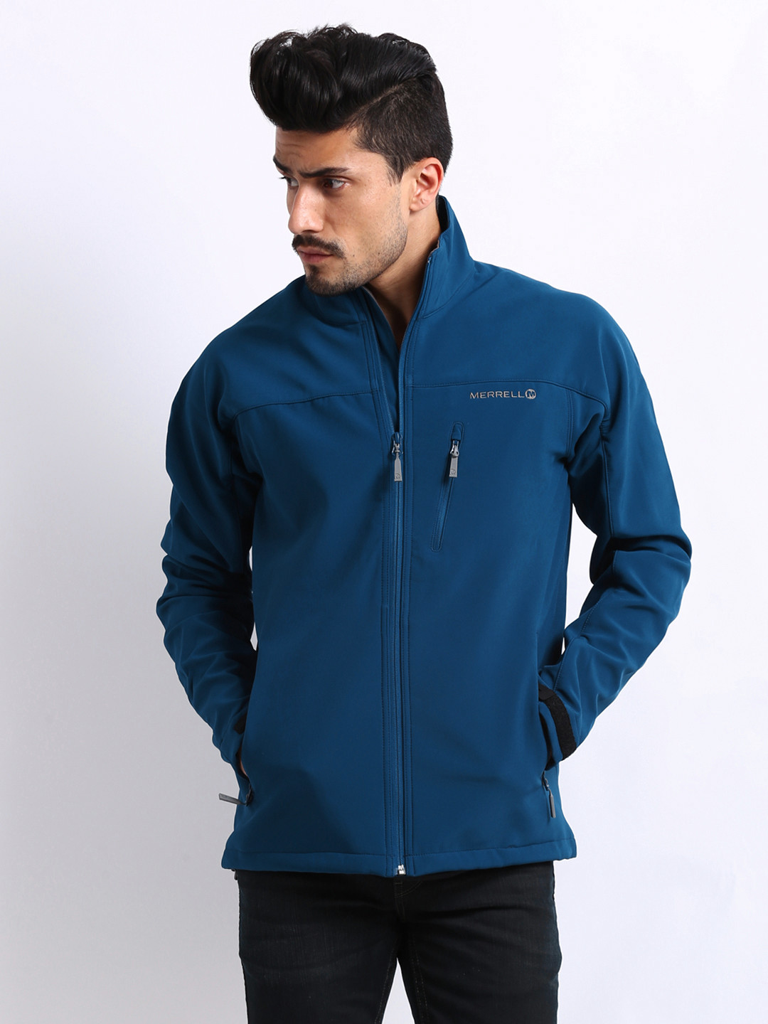 Buy Merrell Men Blue Grady Soft Shell Jacket - Jackets for Men 219464 ...