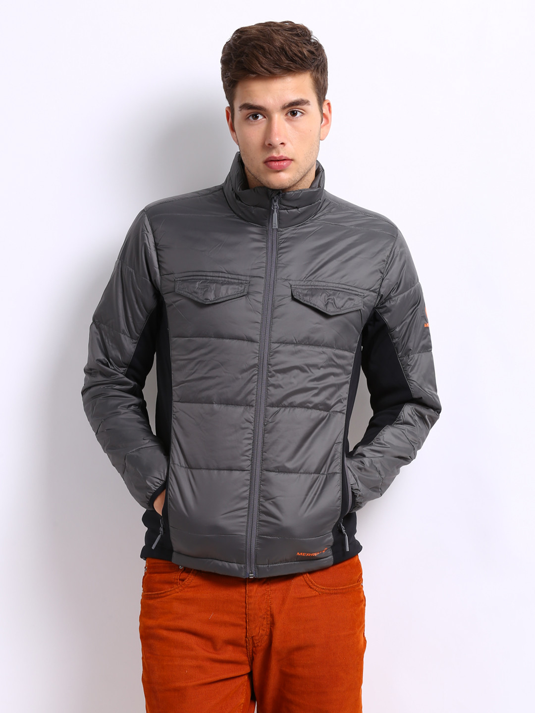 Buy Merrell Men Grey & Black Quentin Jacket - Jackets for Men 219452 ...