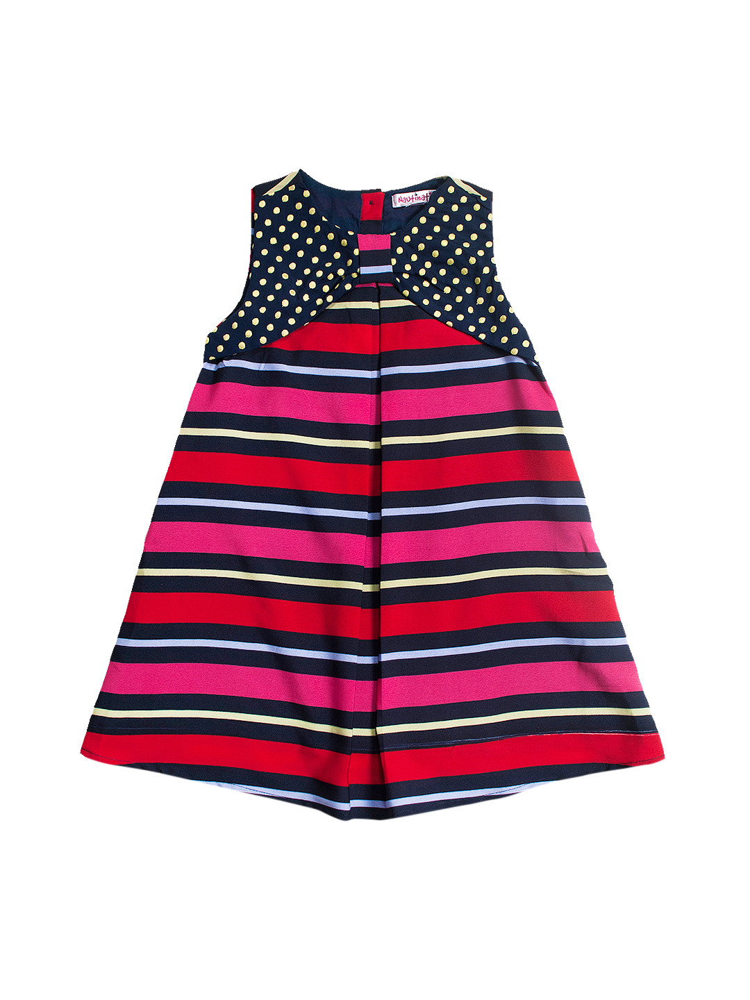 Buy Nauti Nati Multicoloured Striped A Line Dress - Dresses for Girls ...