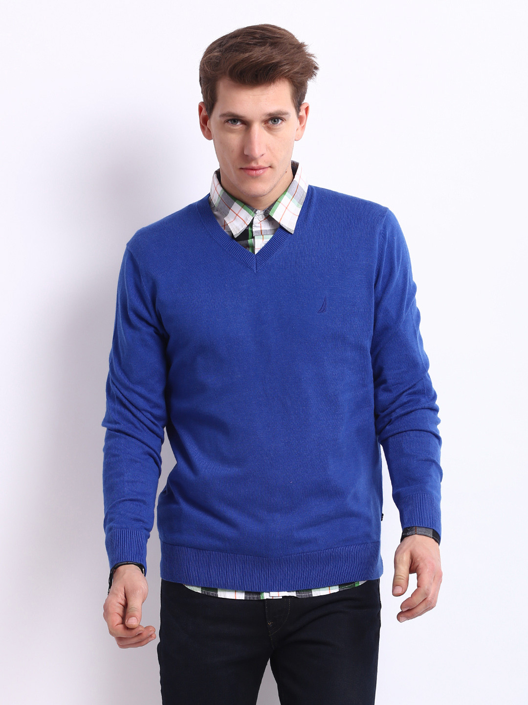 Buy Nautica Men Blue Sweater - Sweaters for Men 229587 | Myntra