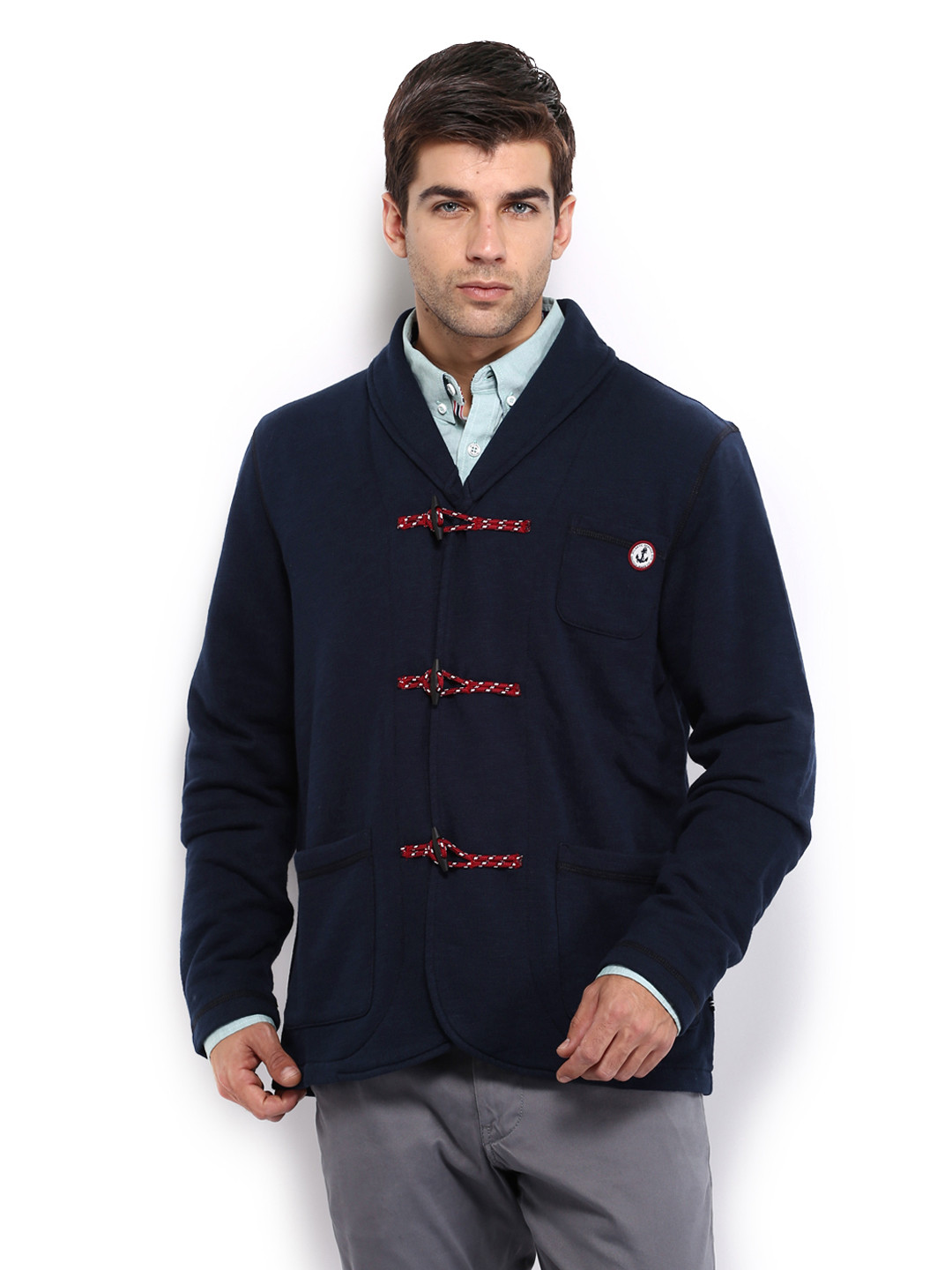 Buy Nautica Men Navy Jacket - Jackets for Men 465450 | Myntra